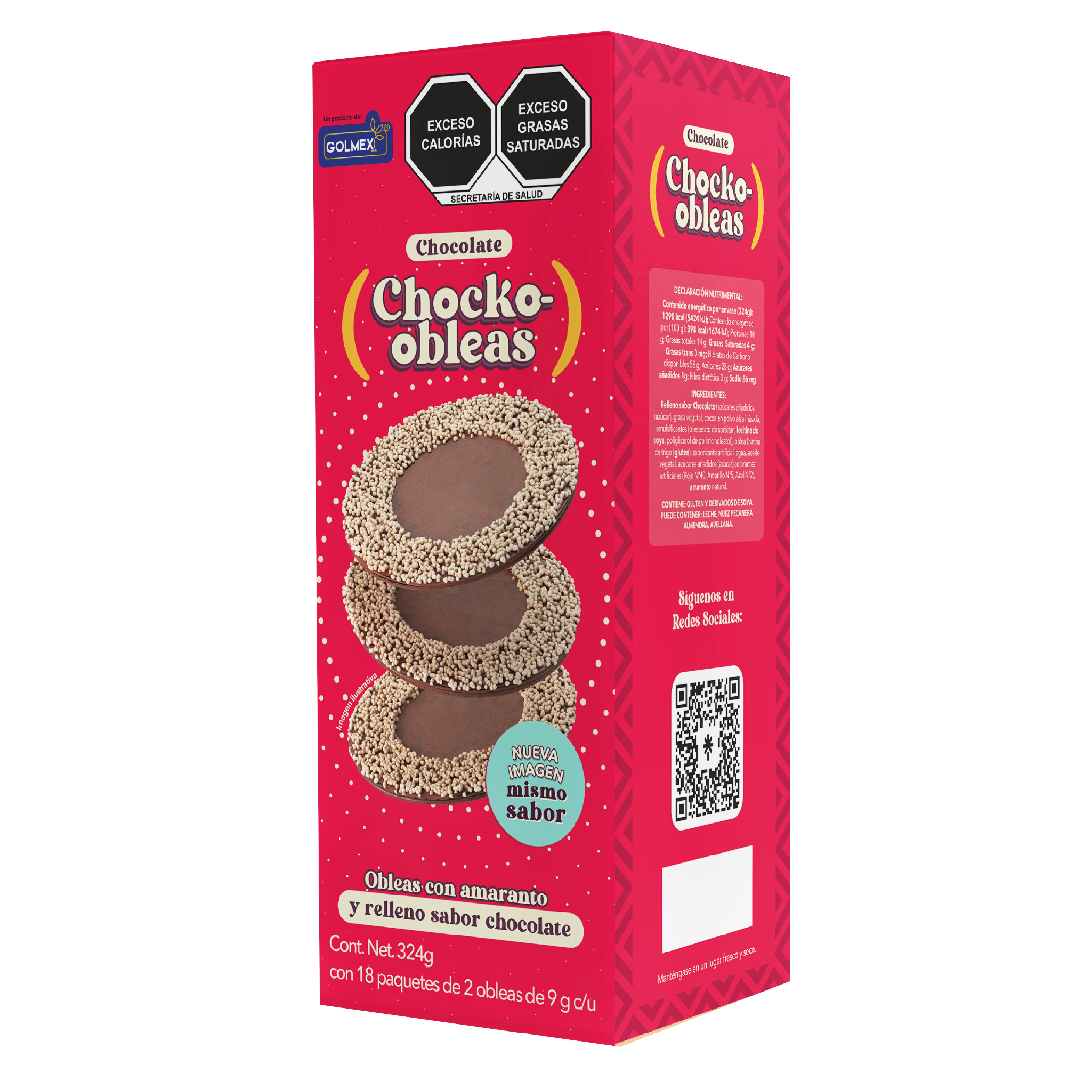 Chocko-Obleas Chocolate 18x2